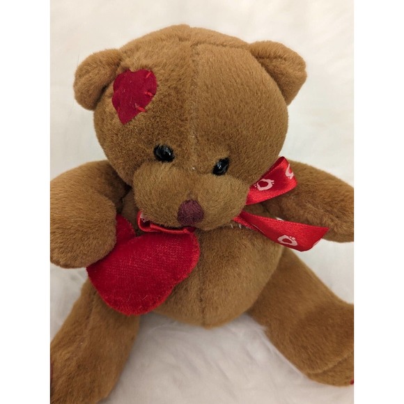 Toys | Valentine Teddy Bear Plush Stuffed Animal Heart And Bow With ...